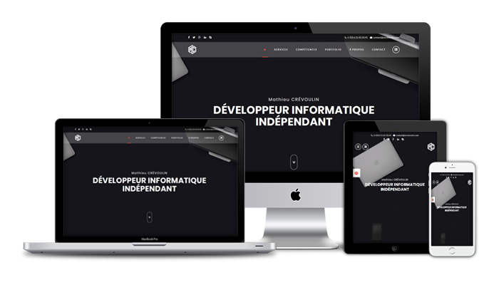 Mathieu CREVOULIN - Développeur web freelance - Création site internet